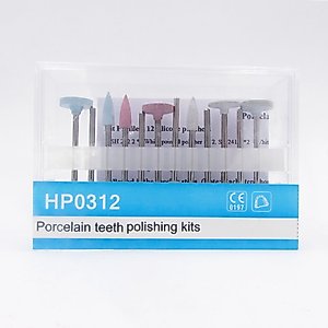 12pcs Porcelain Polishing Kits HP-0312 Used for Low-speed Hand Tool