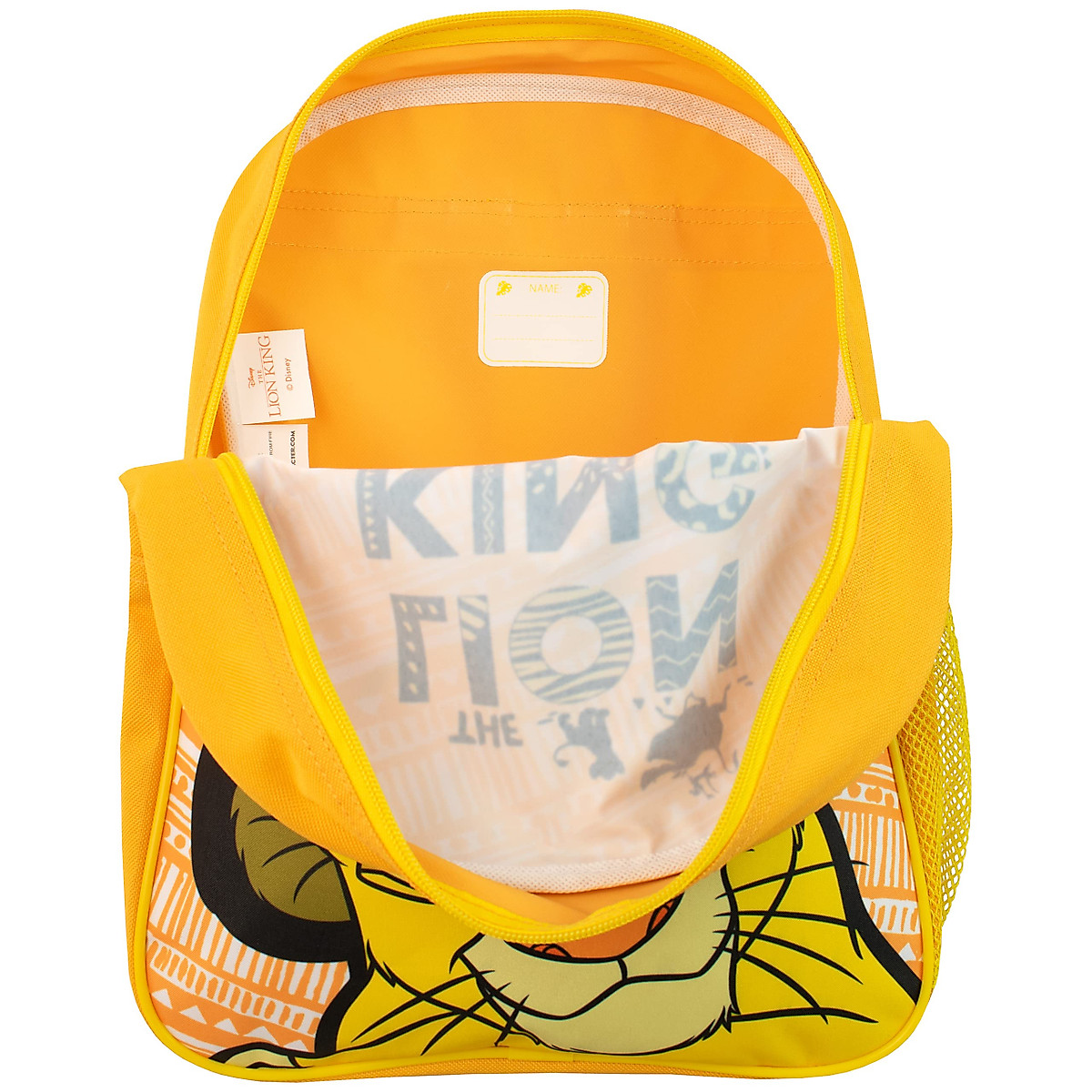 Disney Kids Backpack and Lunchbag Set Lion King Yellow