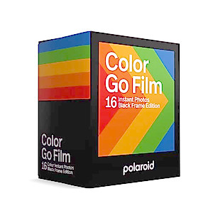 Polaroid Go Color Film - Black Frame Double Pack (16 Photos) (6211) - Only Compatible with Polaroid Go Camera