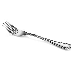 New Star Foodservice 58048 Slimline Pattern, 18/0 Stainless Steel, Dinner Fork, 7.5-Inch, Set of 12