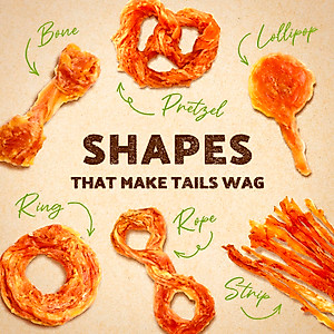 Afreschi Turkey Tendon for Dogs, Dog Treats for Signature Series, All Natural Human Grade Puppy Chew, Turkey Sourced from USA, Hypoallergenic, Rawhide Alternative, 4 Units/Pack Bone (Small)