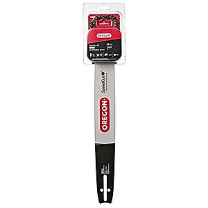 Oregon 18-Inch Replacement Chainsaw Bar and M72 SpeedCut Chainsaw Chain Combo, 72 Drive Links, Pitch: .325" Low Vibration, .050" Gauge (584408),Gray