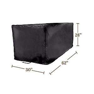 Sturdy Covers Deck Box Defender Cover - All-Season Outdoor Deck Box Cover (Black, Large)