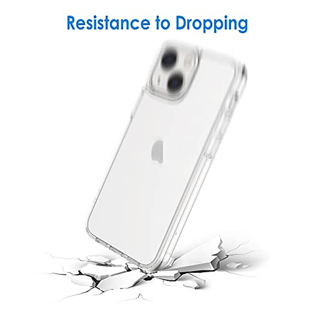 JETech Case for iPhone 13 Mini 5.4-Inch, Non-Yellowing Shockproof Phone Bumper Cover, Anti-Scratch Clear Back (Clear)