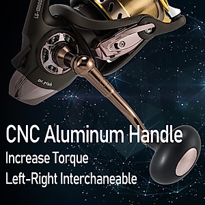 Dr.Fish Long Shot 12000 Spinning Reel, Saltwater Fishing Reel for Surf Fishing, 13+1 BBS, 48LB Max Drag, Ultra High Capacity, Heavy Duty Surf Casting Offshore Trolling Reel Catfish Reel