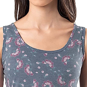 Fruit of the Loom Women's Breathable Tank Top, Pant, and Cardigan Sleep Set, Floral Print, 3X