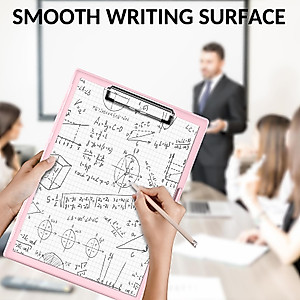 Sooez Clipboard with Storage, Heavy Duty Cleaview Clip Boards 8.5x11 with Dual Storage, Dry Erase Plastic Nursing Clipboard, High Capacity Clipboards Folder for Teacher Nurse, School & Office Supplies