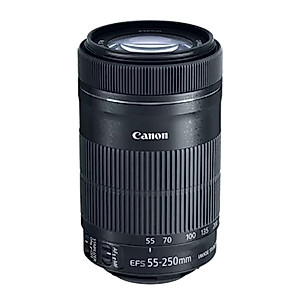 Canon EF-S 55-250mm F4-5.6 is STM Lens for Canon SLR Cameras (Renewed)
