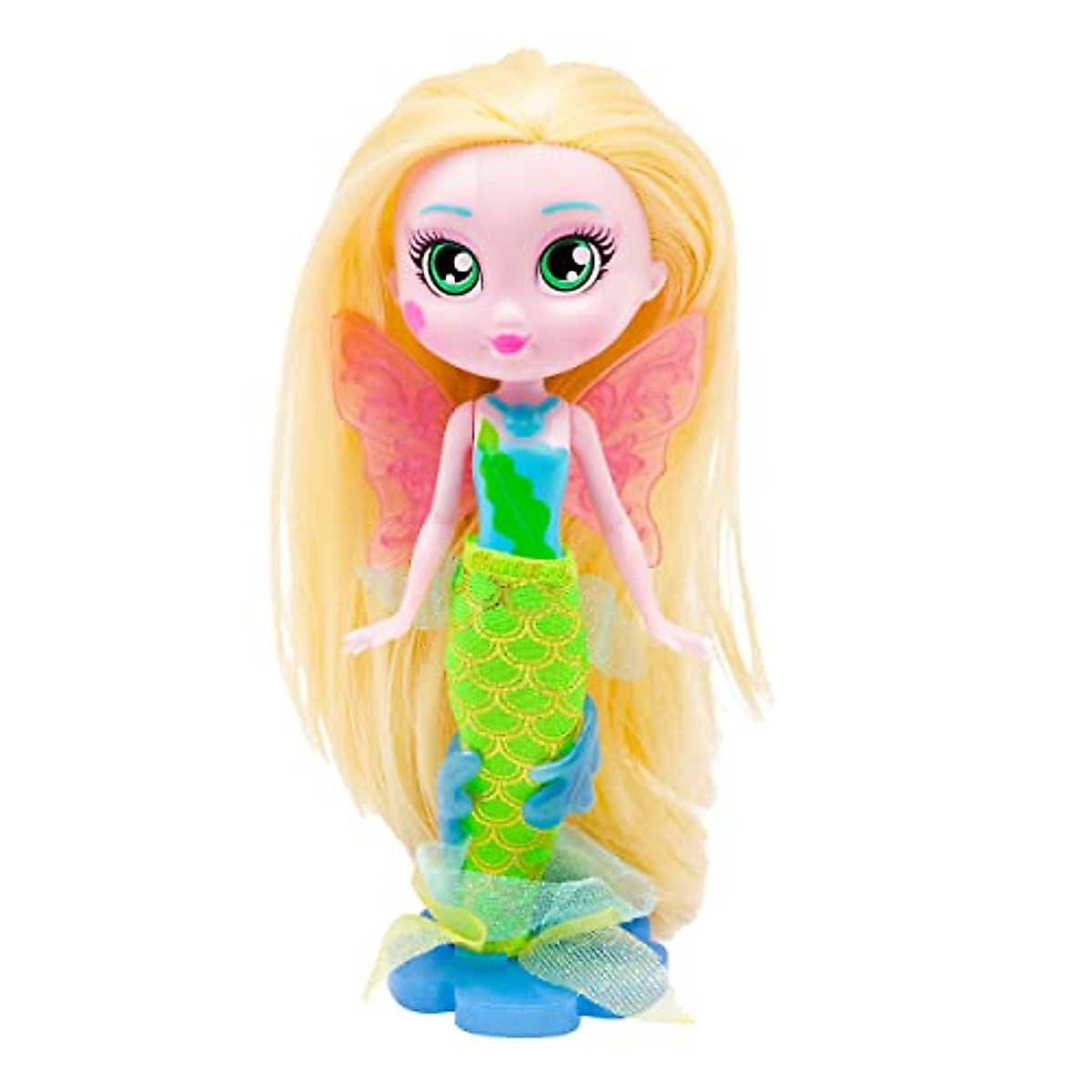 Bright Fairy Friends BFF Mermaid Doll with Color Change Wings, 4 Surprise Mermaid Accessories, Motion Activated Light up Jar, Ideal Nightlight for Kids, Gifts for Kids 3 Years and Older