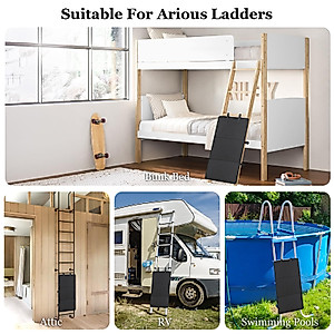 joqepy Bunk Bed Ladder Pads, Bunk Bed Ladder Cover for Kids to Prevent Kids from Climbing, Suitable for Attic Stairs, Bunk Bed Stairs,Swimming Pool Stairs.(Black)