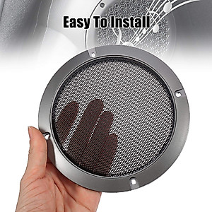 X AUTOHAUX 5" Titanium Tone Car Audio Speaker Cover Mesh Subwoofer Grill Horn Guard Protector