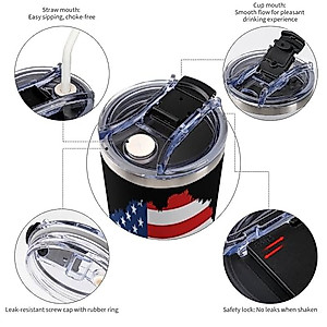 America Grown With Philippines Roots 40 Oz Tumbler with Handle And Straw Lid,Insulated Reusable Stainless Steel Travel Glass Mug 40 Ounces