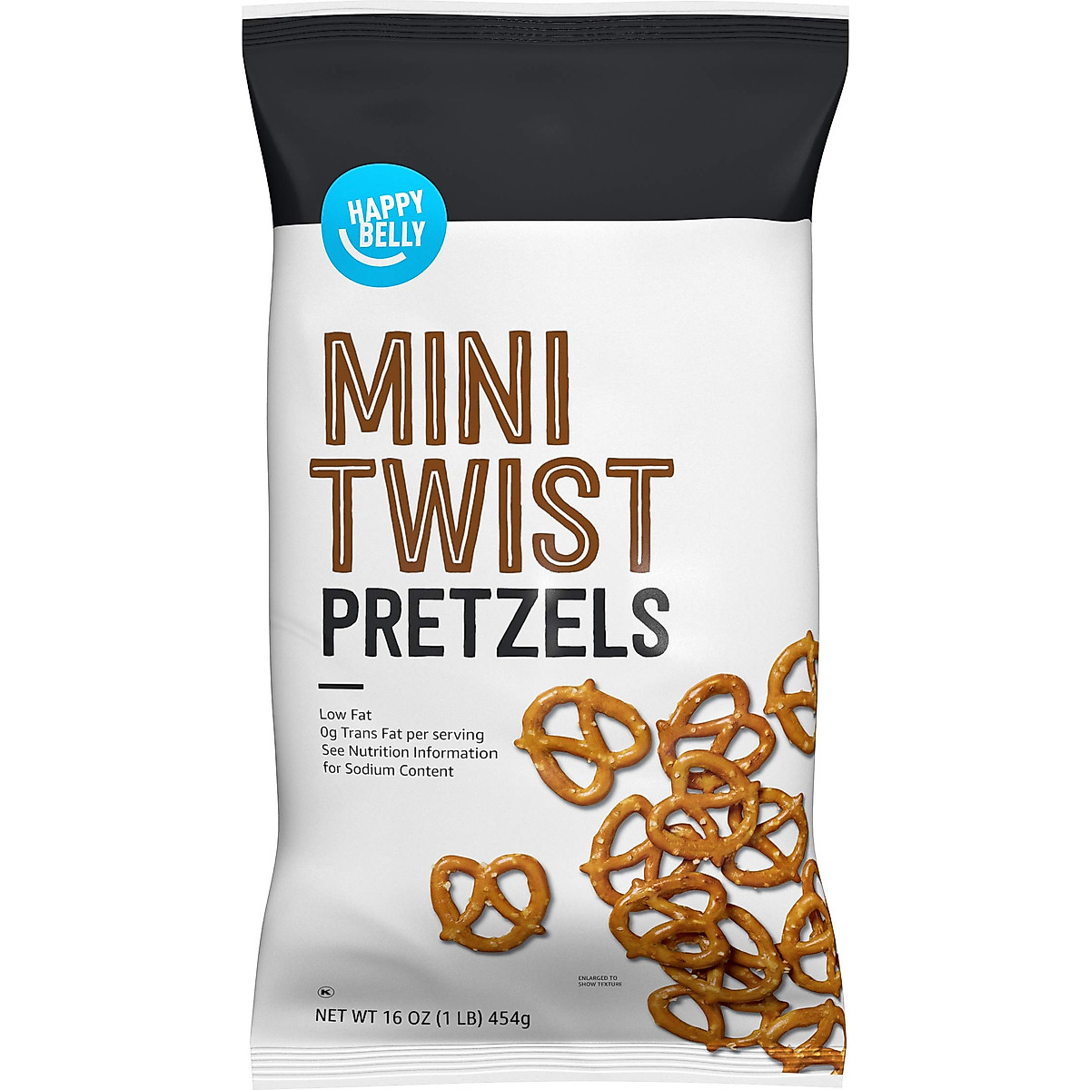 Amazon Brand - Happy Belly Mini Twist Pretzels, 1 pound (Pack of 1)