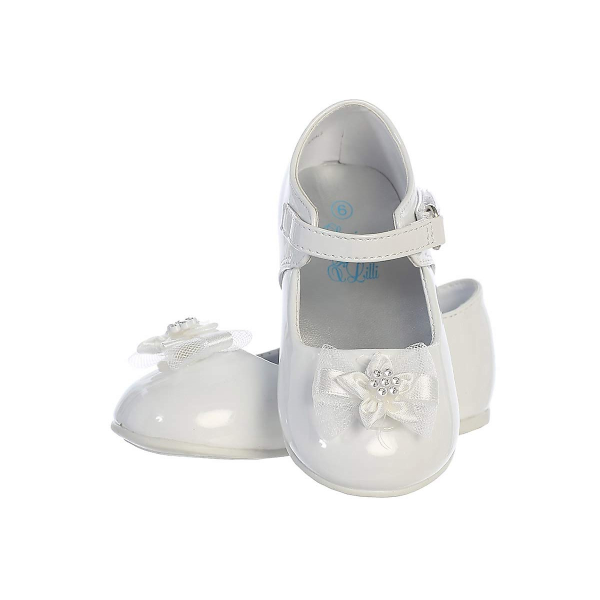 Swea Pea & Lilli Lito Joyce Infant Girls Special Occasion/Christening White/Ivory Shoe with Bow (4, White)