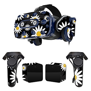 MightySkins Skin Compatible with HTC Vive Pro VR Headset - Daisies | Protective, Durable, and Unique Vinyl Decal wrap Cover | Easy to Apply, Remove, and Change Styles | Made in The USA