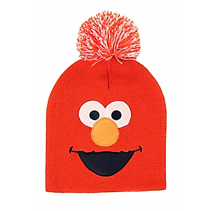 Adult Elmo Pom Winter Hat - ST Red