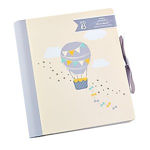Busy B 6584 "Baby B Baby Journal with Pockets and Stickers, Neutral