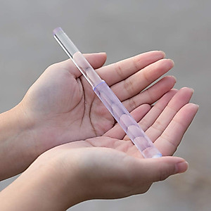 SoundChakra Slim Premium Crystal Glass Striker Mallet with Rubber for Crystal Singing Bowls, Crystal Harps, and Crystal Pyramids