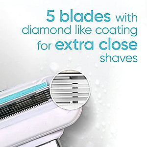 Gillette Venus Extra Smooth Sensitive Womens Razor Blade Refills, 6 Count, Designed for Women with Sensitive Skin, BLUE