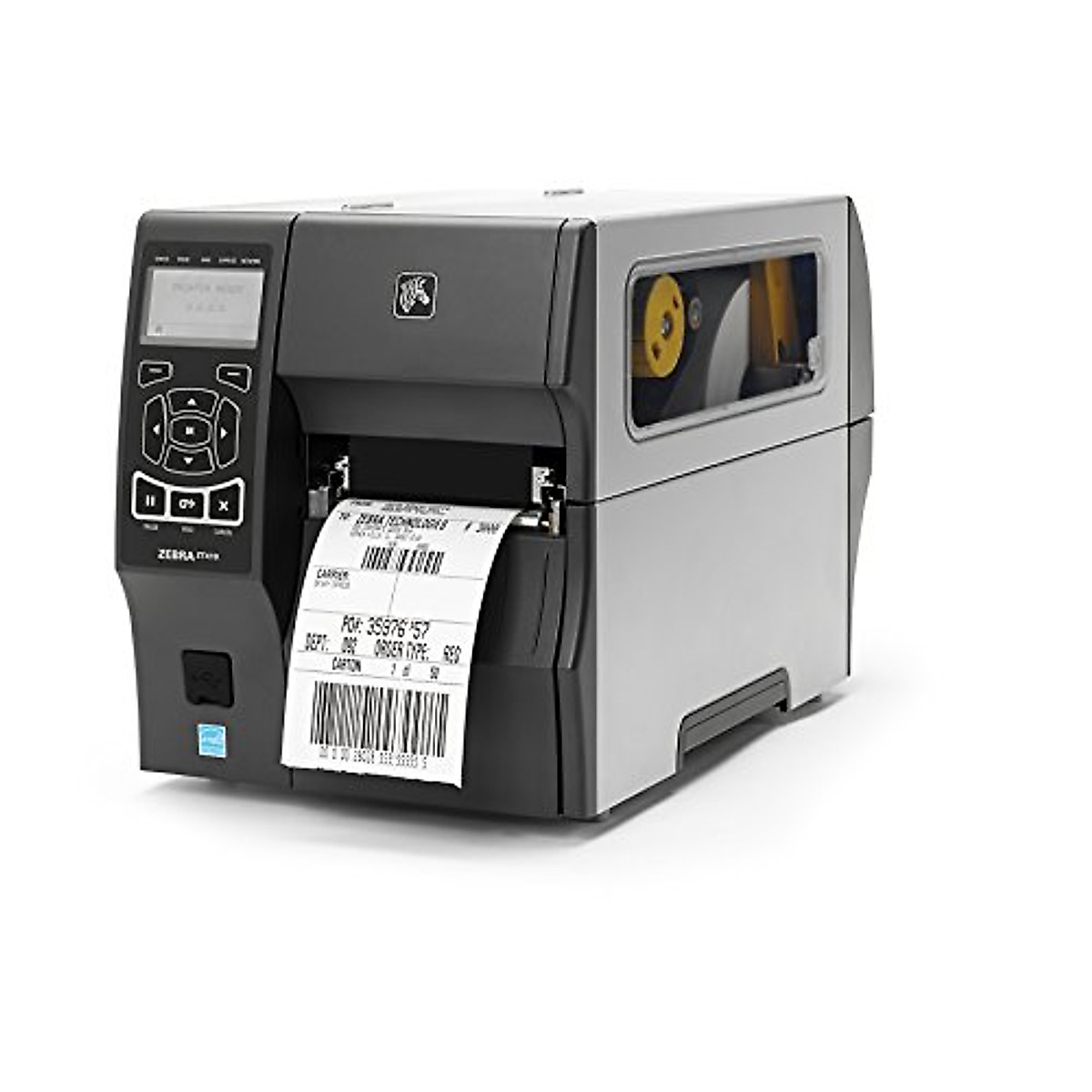 Zebra ZT41043-T010000Z ZT410 Industrial Thermal Transfer Table Top Printer, 300 DPI, Monochrome, With 10/100 Ethernet, Bluetooth 2.1, USB Host
