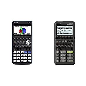 CASIO PRIZM FX-CG50 Color Graphing Calculator,Black & White,7.21" Wx10.32 Lx2.05 H & fx-9750GIII, Standard Graphing Calculator, Python and Natural Text Book Display, Black