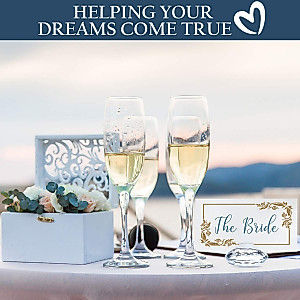 Diamond Table Number Holder & Place Card Holders [20 Pack] Sturdy, Crystal-Clear Acrylic Table Card Stands for Party & Wedding Table Decorations