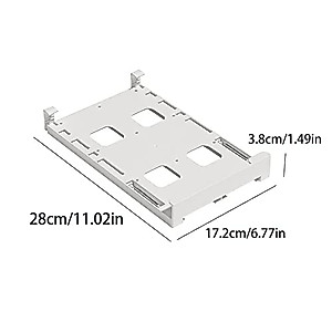 Hanging Soda Can Organizer for Refrigerator, Adjustable Fridge Drink Organizer Suspended Soda Organizer for Refrigerator Canned Food Beer Drink Cans Storage Rack, Hold Up to 8 Cans