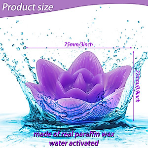 6 Colors Lotus LED Candle Floating Candle Lights Up When It Meets Water Battery Powered Flameless Candle Light Waterproof Night Light for Festival Wedding Home Garden Pond, 12 Pieces