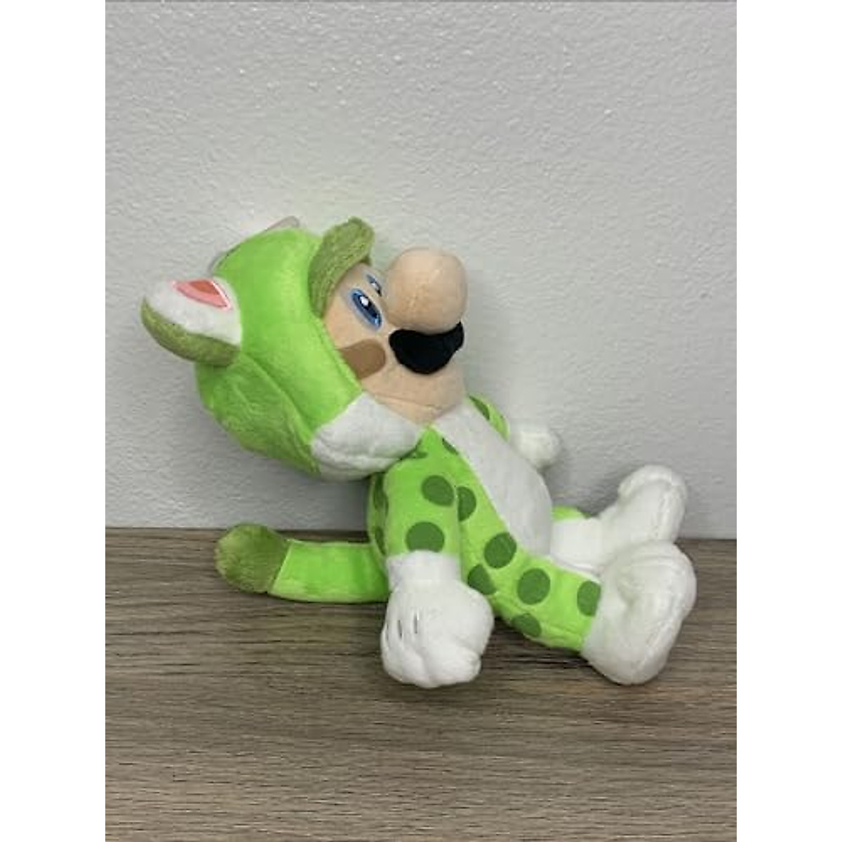 Little Buddy Super Mario Neko Cat Luigi Plush, 10""", Multi-Colored