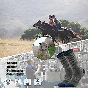 Ortis Ladies' Merino Wool Cushion Crew Socks for Women Outdoor Hiking Hike Trail Lightweight Gifts(MixColor1)