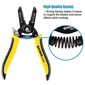 ZUZUAN 2-Pack 10-22 AWG Wire Stripper, Wire Cutter, Gauge Stripper, Wire Stripping Tool and Multifunctional Hand Tool，Professional Handle Design And Refined Craftsmanship.