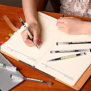 Chinco 0.35 mm Black Gel Ink Pen Extra-Fine Ballpoint Pen for Office School Stationery Supply (24 Pieces)