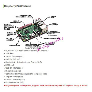 AlphaBot2 Robot Building Robotic Starter Kit for Raspberry Pi 3 Model B with Camera IR Remote Controller @XYGStudy