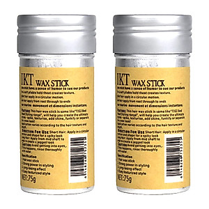 Hair Wax Edge Control Stick for Wigs, Bed Head Non-greasy Pomade for Frizz Control and Temporary Styling - Long Lasting, SOVONCARE 2.7 Oz (Pack of 2)