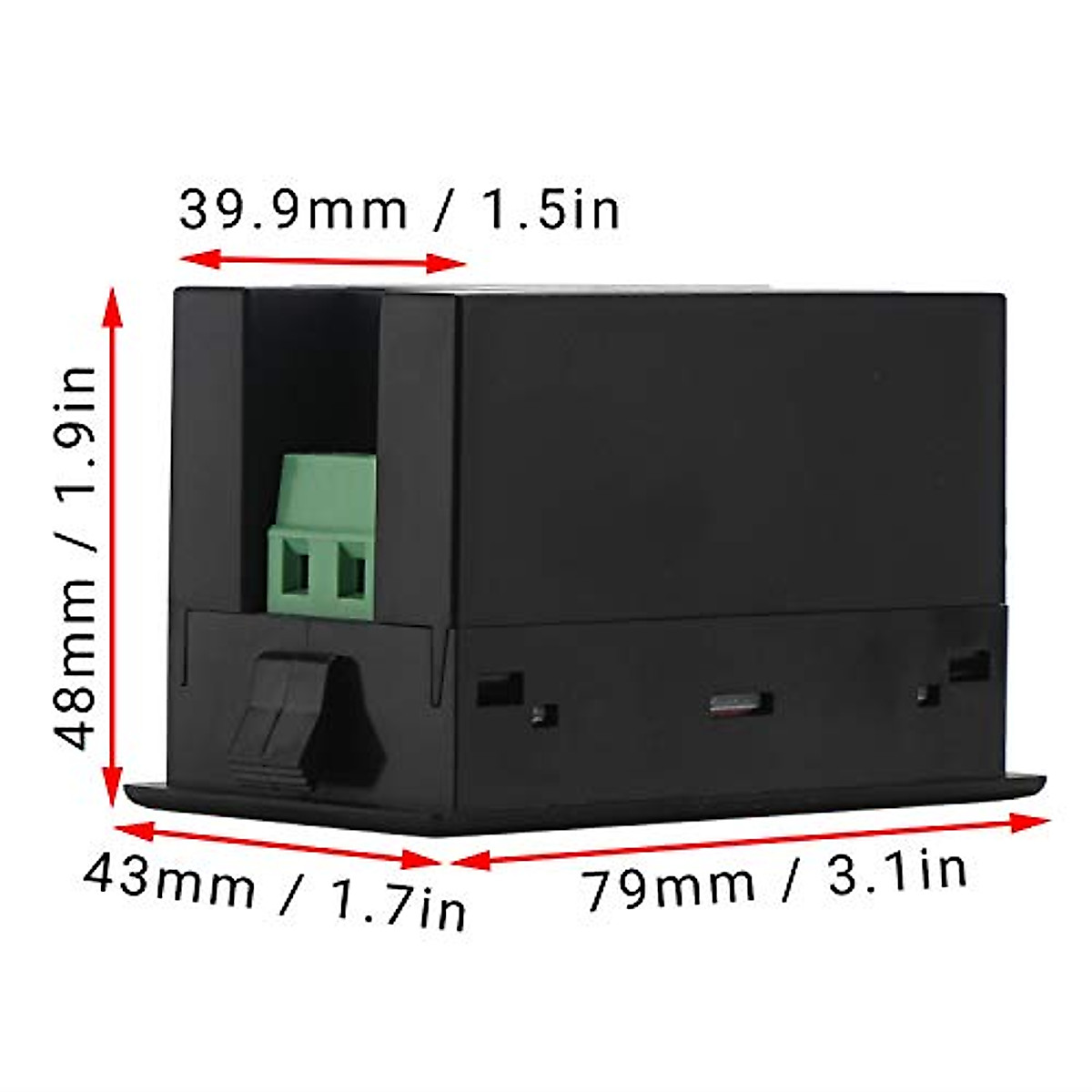 DROK AC Meter, AC 80-300V 100A Voltage Current Power Factor Frequency Electric Energy Monitor Ammeter Voltmeter Multimeter Tester 110V 220V Digital Color LCD Volt Amp Watt Detector Reader Panel