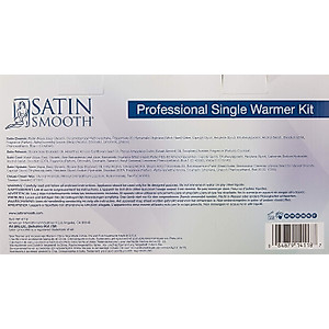 Satin Smooth Professional Single Deluxe Cream Wax Warmer Kit For Unwanted Facial And Body Hair Removal