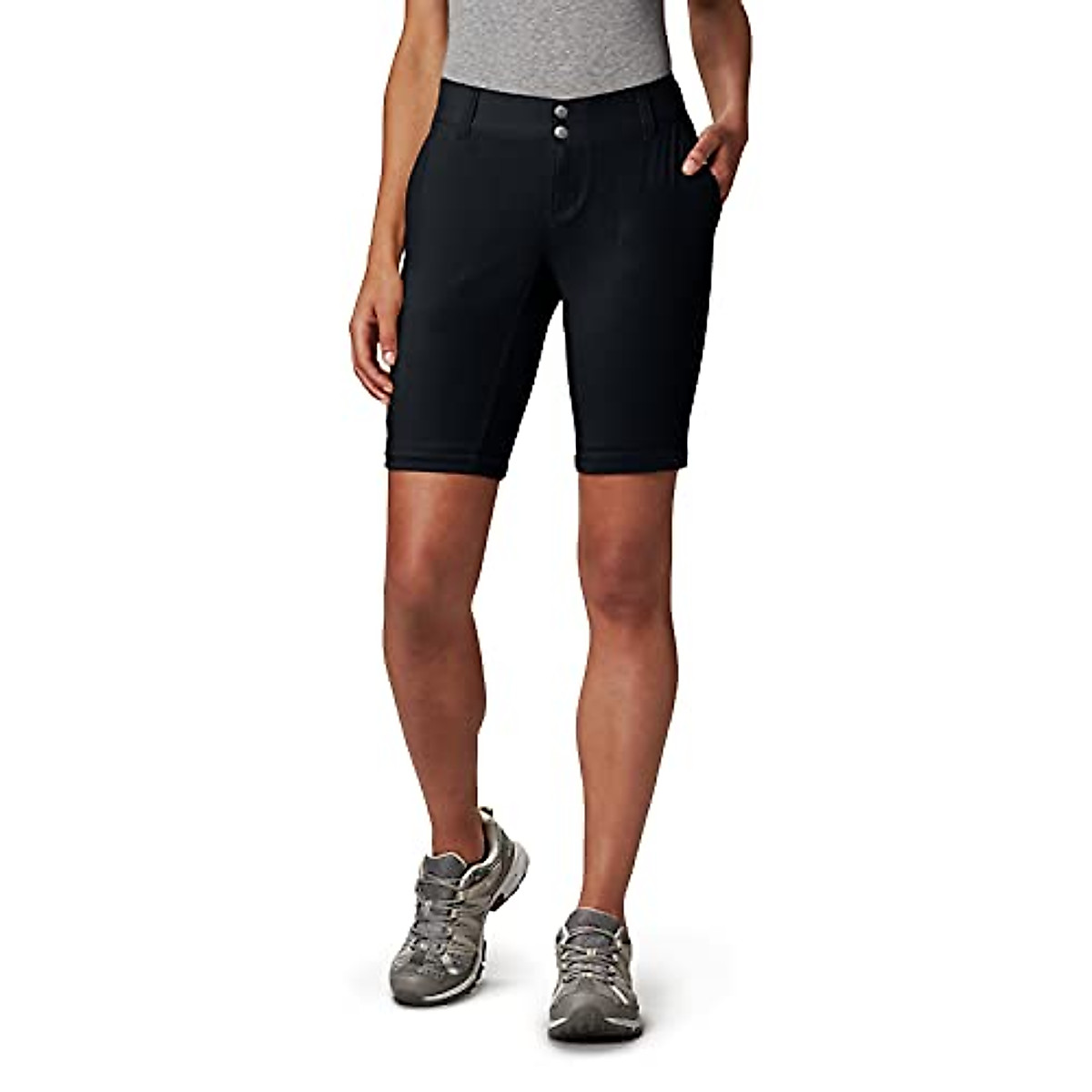 Columbia Women's Standard Saturday Trail II Convertible Pant, Black, 12 Regular