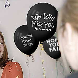 18 Pack Party Decorations Balloons for Funny Coworker Going Away, Last Day Office