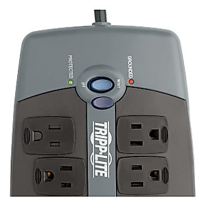Tripp Lite Protect It! 10-Outlet Surge Protector 8 Ft. (2.43 M) Cord 3345 Joules (Tlp1008teltv)