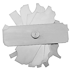 Fillet Weld Gauge,Metal Weld Fillet Gauges Set , Stainless Steel Welding Gauge Gage Test Ulnar Welder Inspection Gauge,for testing of boilers, bridges, shipbuilding, pressure vessels