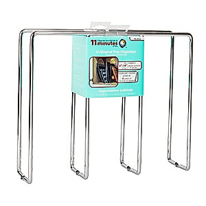 Hardware Resources Polished Chrome U-Shapred Tray Divider for Organizing Baking Sheets, Trays, and Cutting Boards. Bottom Mounting.