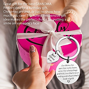 BLEOUK Mema Jewelry Grandma Mema Mother’s Day Birthday Appreciation Gift (Our Mema)