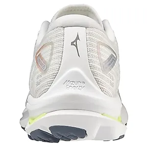 Mizuno Women's Wave Rider 25 WAVEKNIT™ | neutral Support Running Shoe |Eco Friendly Materials | Waveknit- Nimbus Cloud/White | US 8