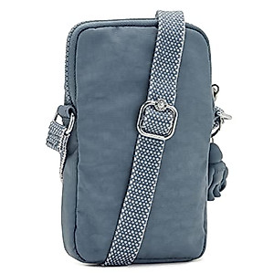 Kipling Women's Tally Minibag, Lightweight Crossbody Mini, Nylon Phone Bag, Brush Blue