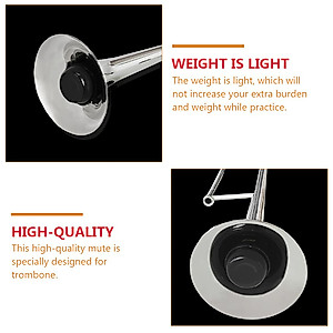 MILISTEN Trombone Straight Mute Trombone Mute Tenor Trombone Practice Silencer Accessory Parts Music Instrument Accessory