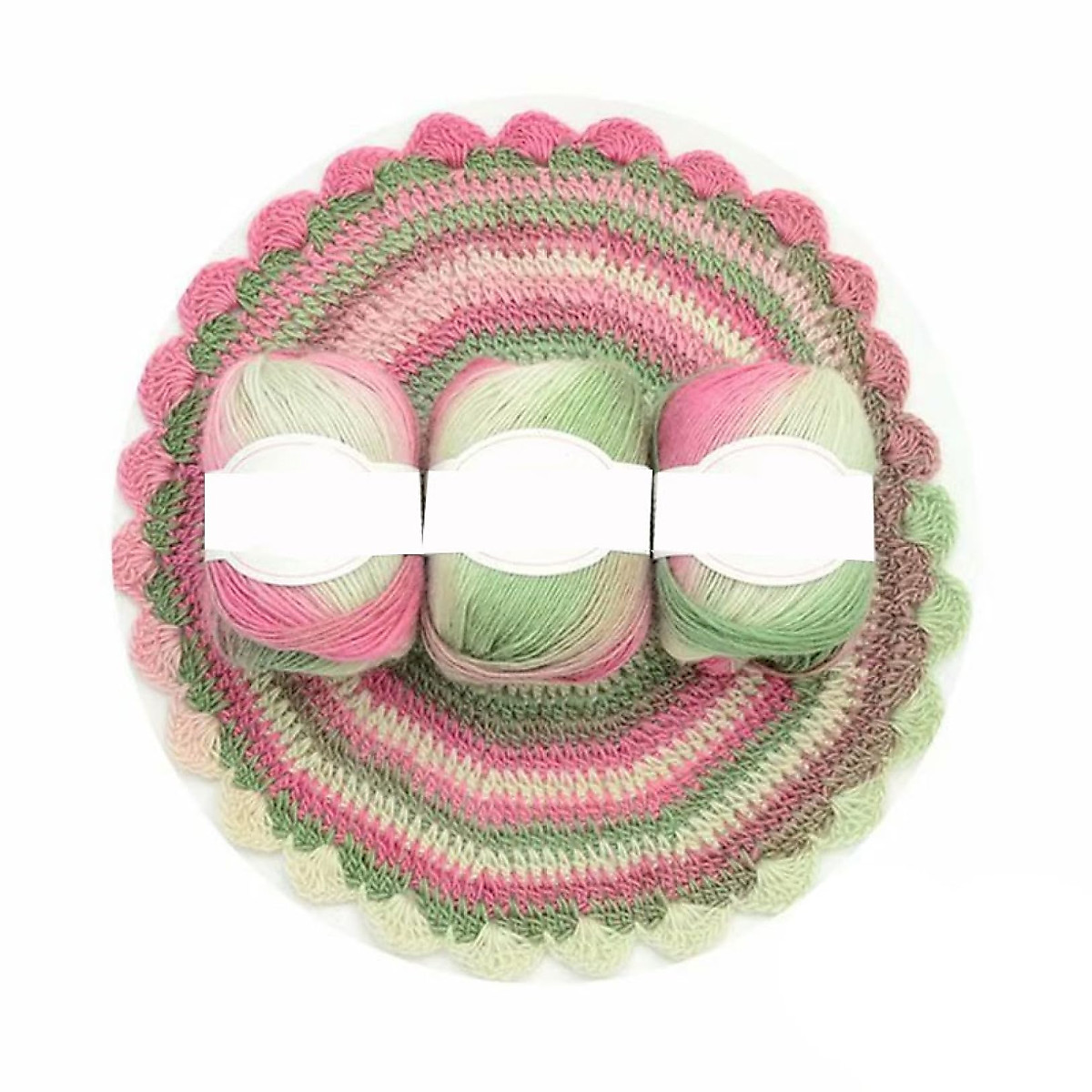 100g Spinning Dyed Rainbow Wool Yarn Thread Color Gradient Crocheted Shawl Hat Scarf Knitting Wool Jewelry Crocheting