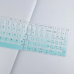 MUBUY Keyboard Cover for Lenovo IdeaPad 3 15 15.6 17.3 |Lenovo Yoga C740 C940 15.6 |Lenovo Ideapad 320 330 330s 340s 520 S540 720s 130 S145 L340 S340 V330 V130 |ThinkBook 15 -Mint Green