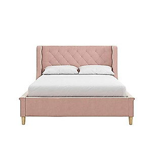 Little Seeds Monarch Hill Ambrosia Pink Full Size Upholstered Bed,