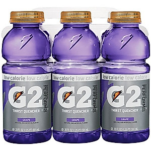 Gatorade G2 Sports Drink, Grape, Low Calorie, 20-Ounce Bottles (Pack of 12)