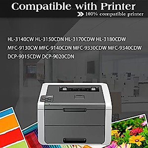 YOISNER TN221BK/C/M/Y Higher-Yield TN2215PK Compatible TN-221 TN 221Toner Cartridge Set Replacement for MFC-9130CW HL-3140CW HL-3170CDW HL-3180CDW MFC-9330CDW Color Printer